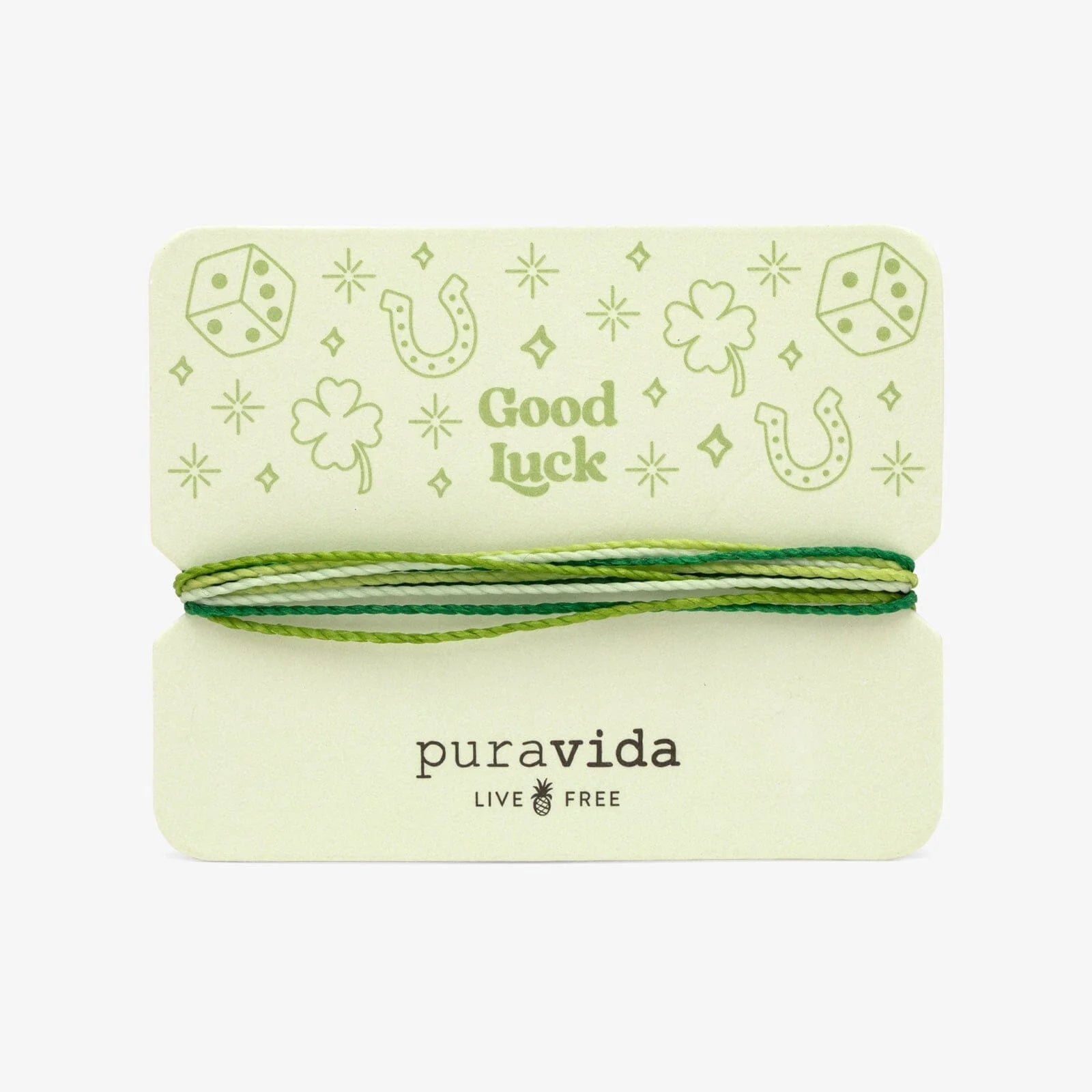 Pura Vida -Good Luck Bracelet Card